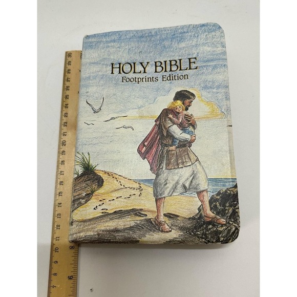 Accents | Holy Bible Footprints Edition Kjv Dugan Publishers Red Letter ...